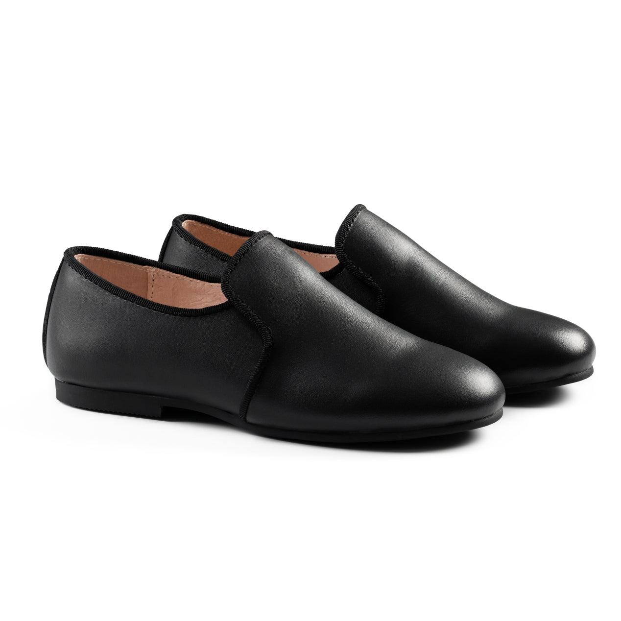 RAYBELLE BLACK LEATHER LOAFER [FINAL SALE] – Luibelle