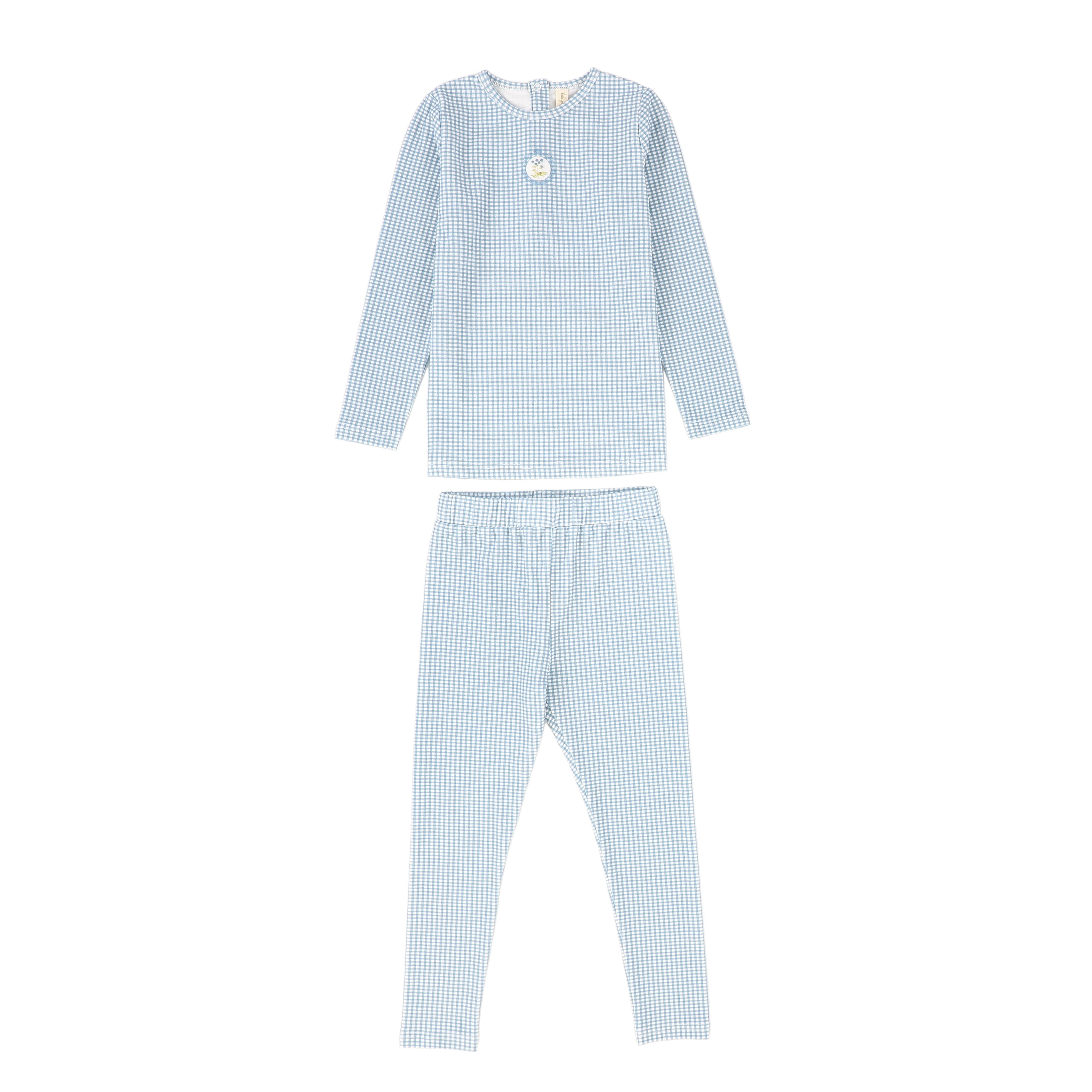 BEBE JOLEE BLUE GINGHAM FRAME PAJAMAS [FINAL SALE] – Luibelle