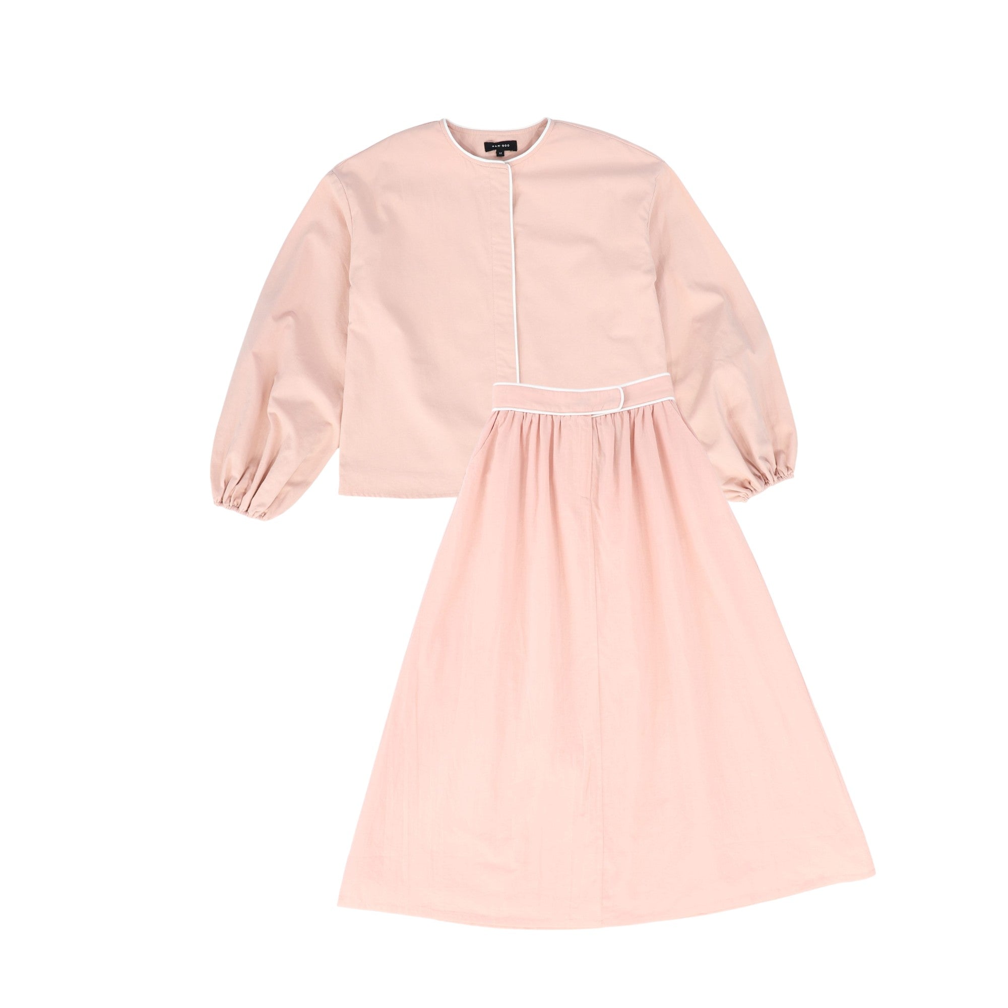 BAMBOO PINK PIPED SET [FINAL SALE] – Luibelle