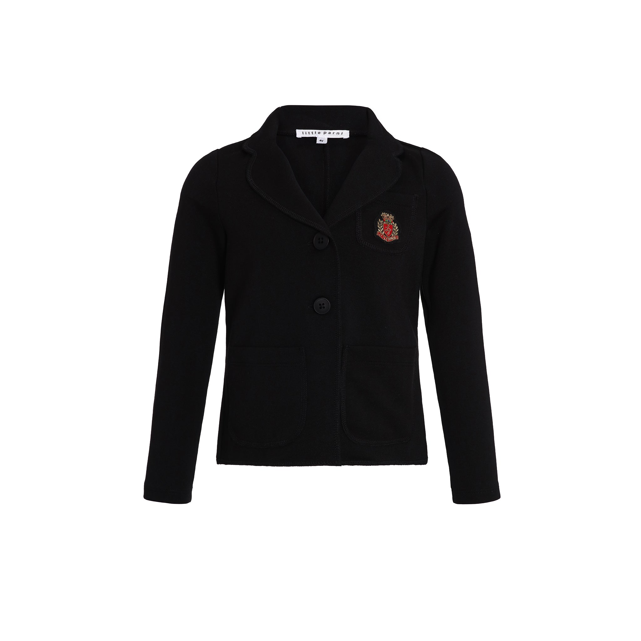 LITTLE PARNI BLACK LOGO BLAZER [FINAL SALE] – Luibelle