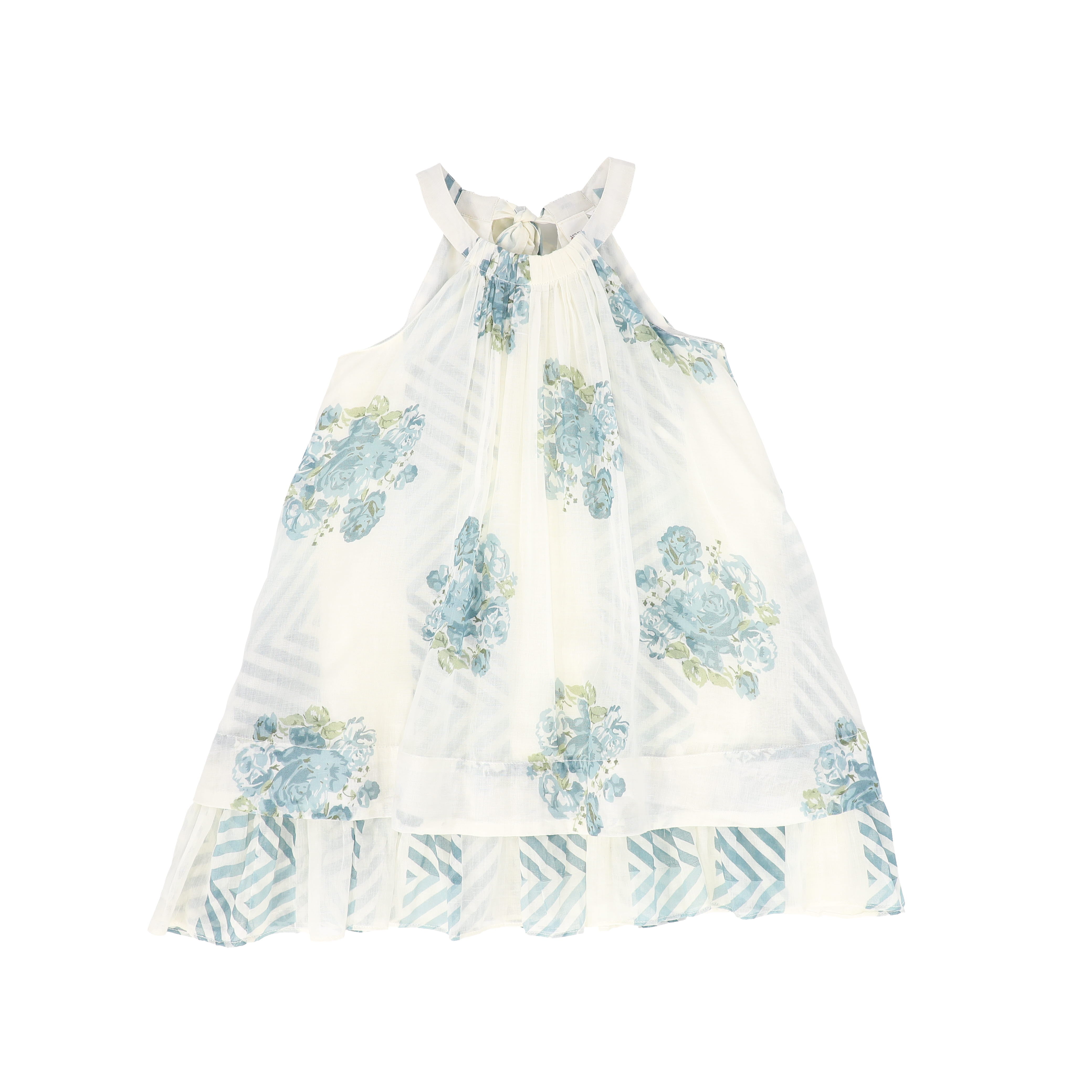 YO BABY WHITE/BLUE ROSE BUNCH JUMPER – Luibelle