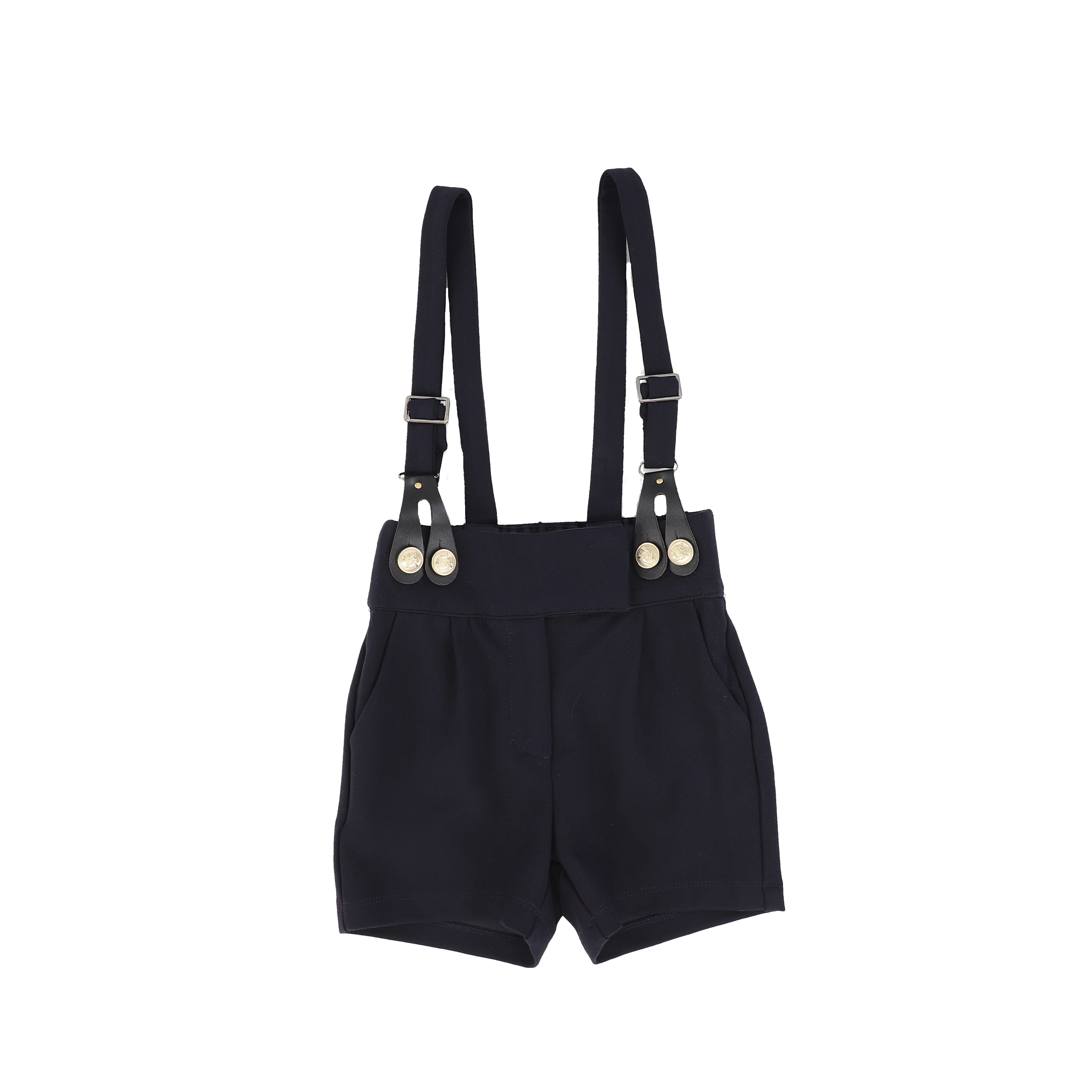 Bace Collection Navy Button Detail Shorts [FINAL SALE] – Luibelle