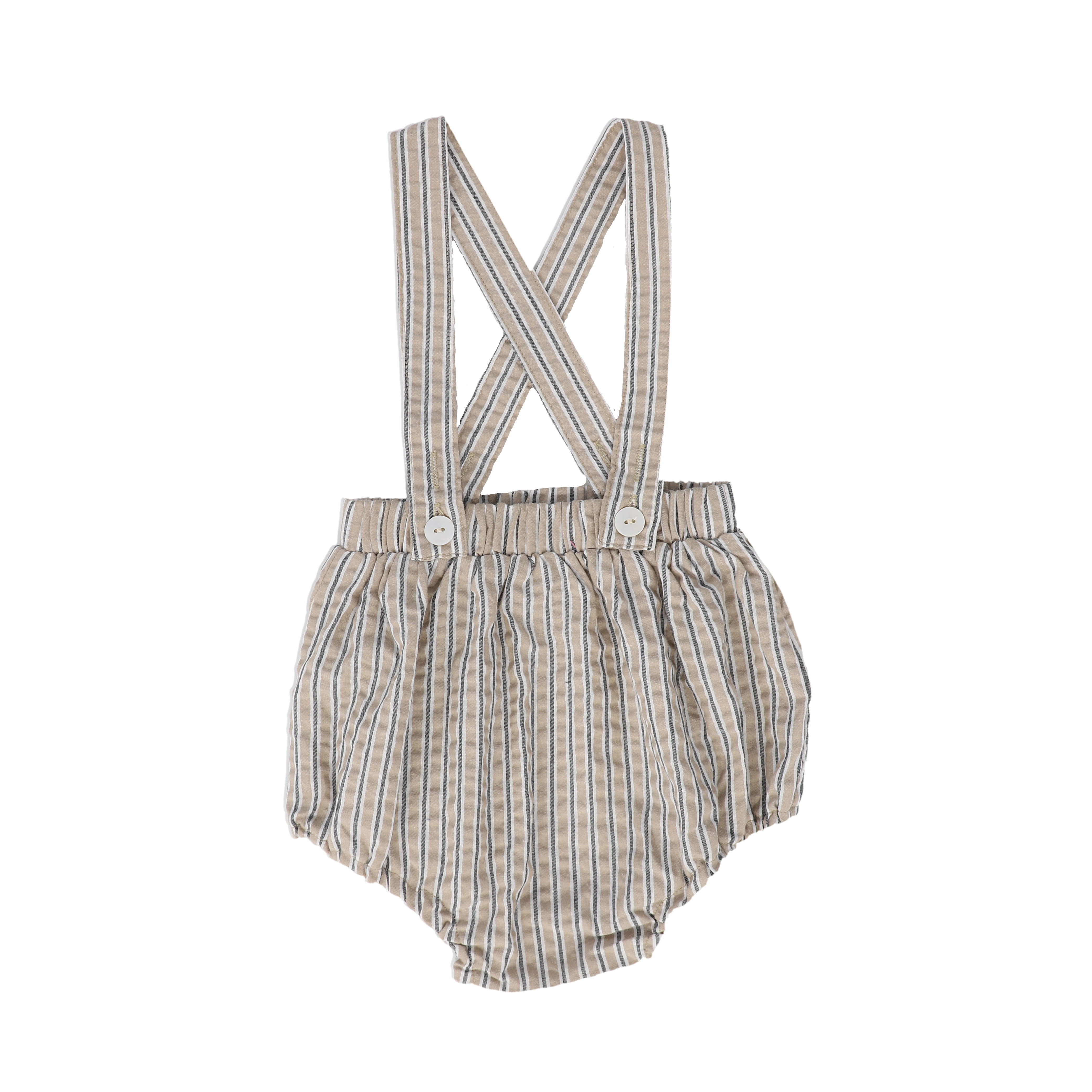 BACE COLLECTION WHITE/TAN THICK STRIPED BLOOMER [FINAL SALE] – Luibelle