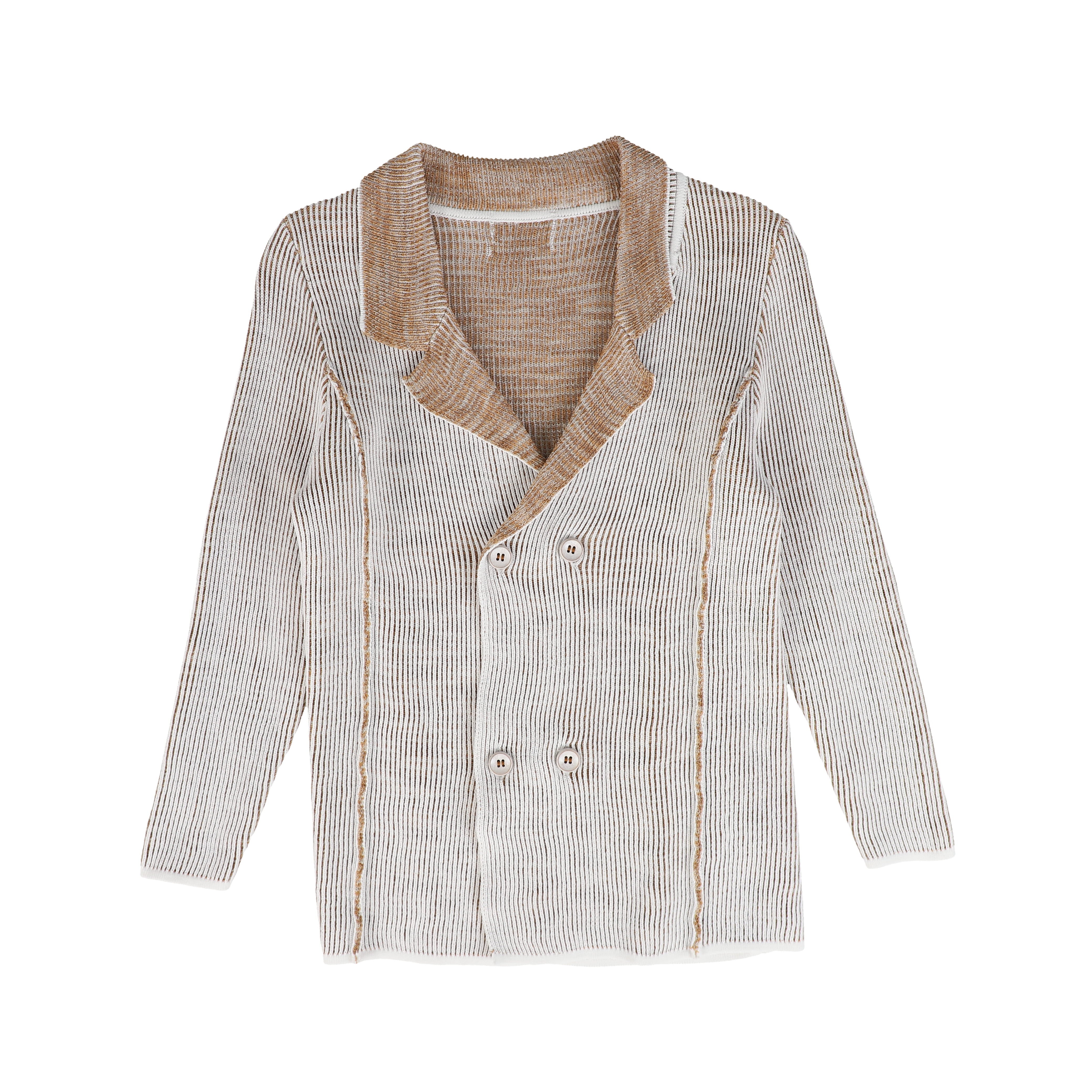 LE BOURDON TAN OMBRE KNIT BLAZER [FINAL SALE] – Luibelle