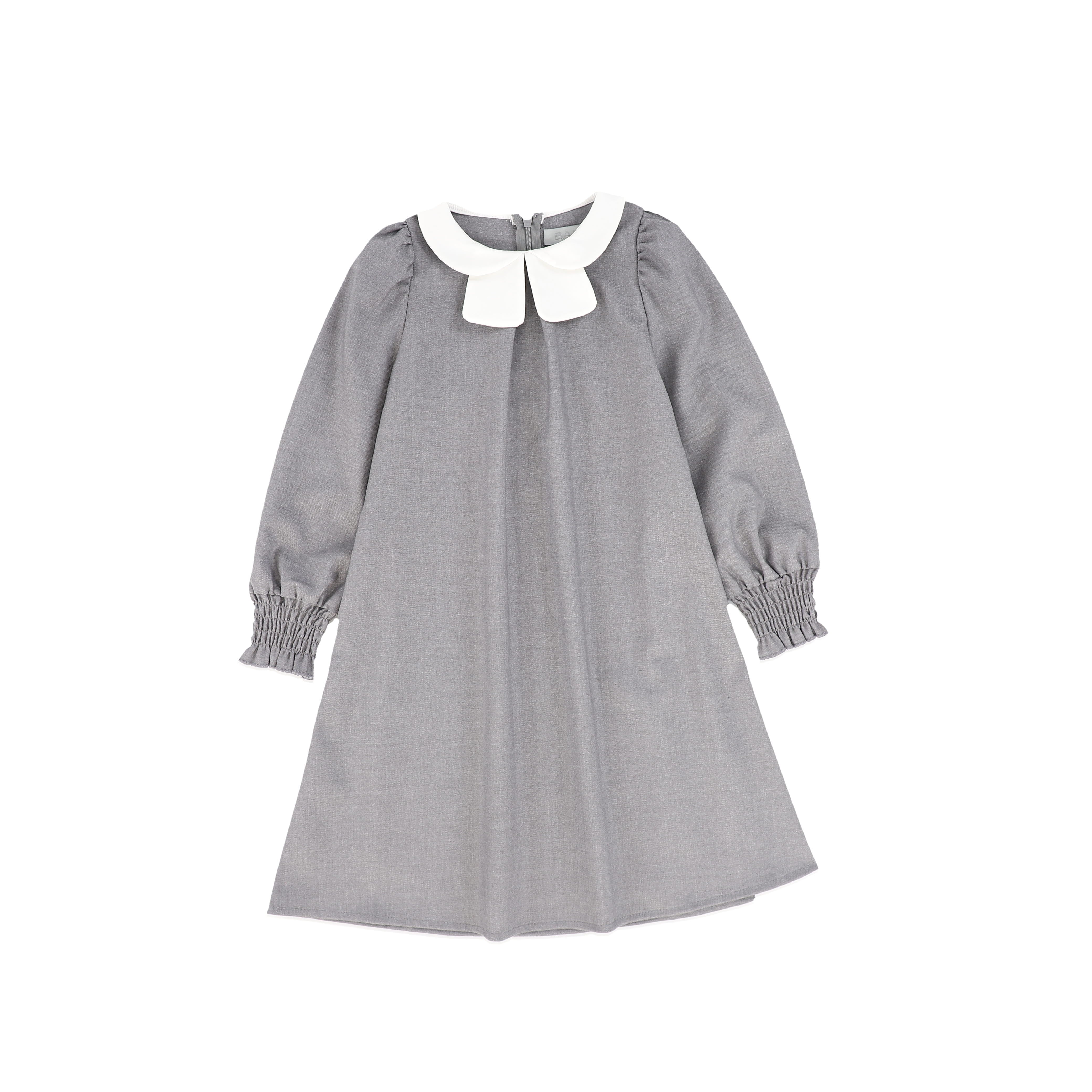 BACE COLLECTION GREY FRONT PLEAT PETER PAN COLLAR DRESS [FINAL SALE ...